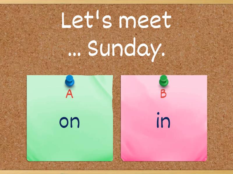 Prepositions of Time in/on/at/during/before/after/until/from...to - Quiz