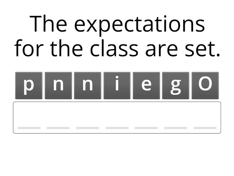 Structure of the class - Anagram
