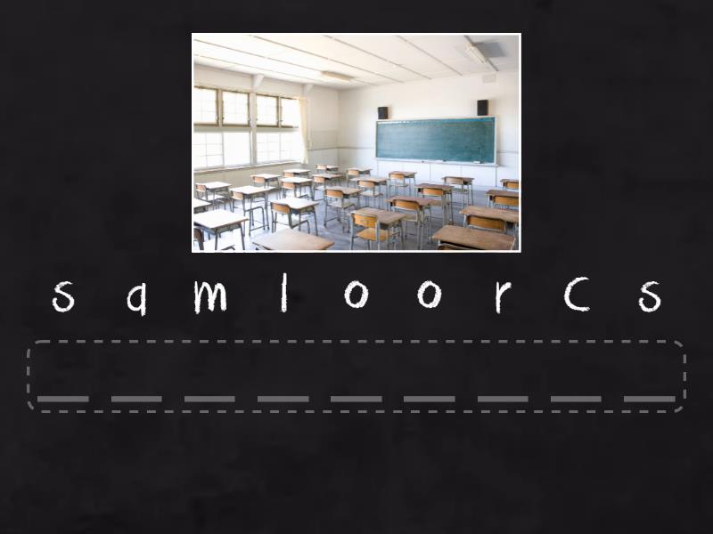 Classroom Objects B2 - Anagrama