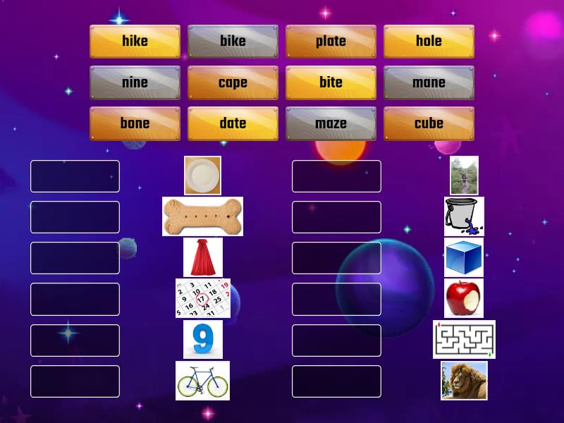 Silent e Match - Match up