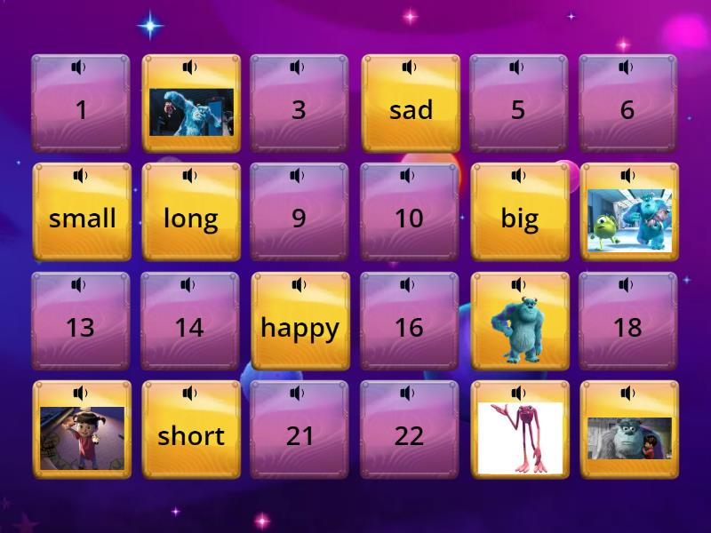 Spotlight 2 looks memory monsters inc - Matching pairs