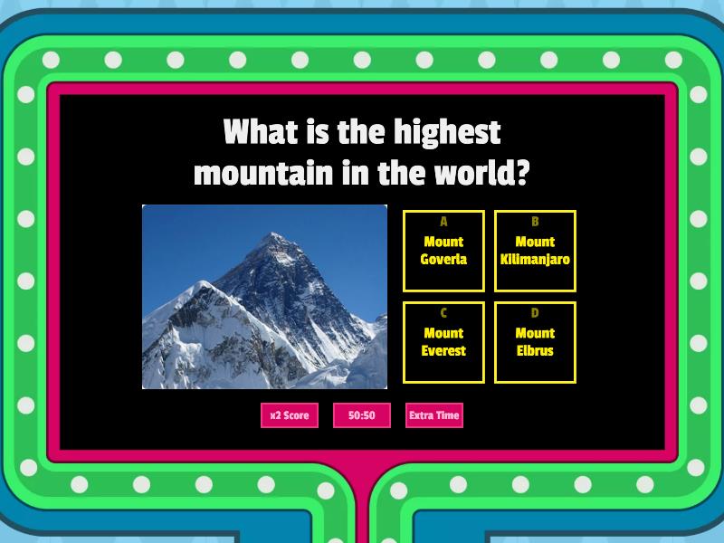 Facts about world - Gameshow quiz