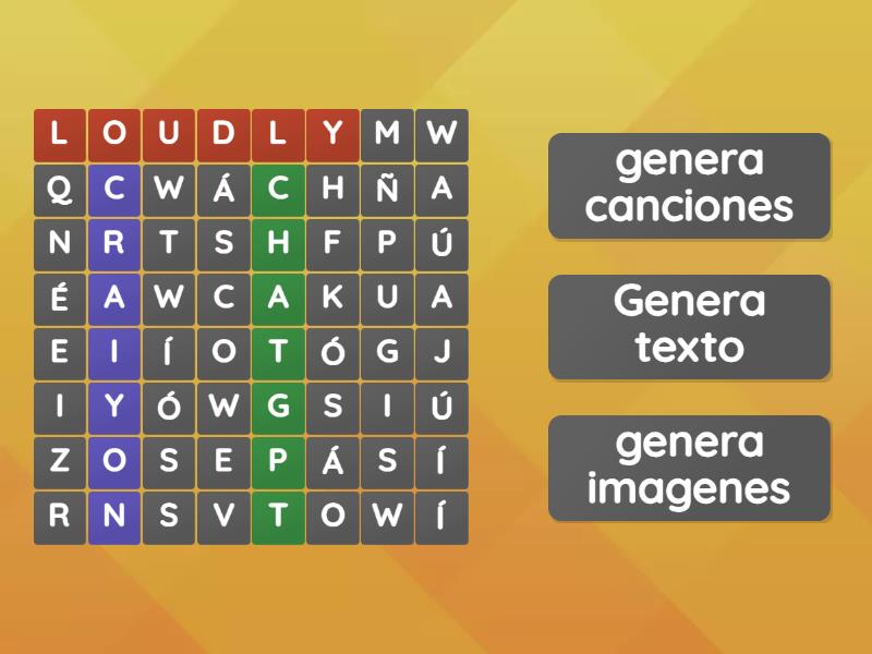Inteligencia artificial - Sopa de letras