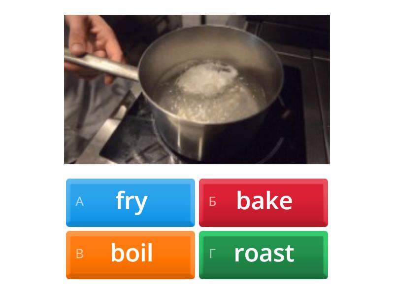 Cooking verbs and containers - Quiz