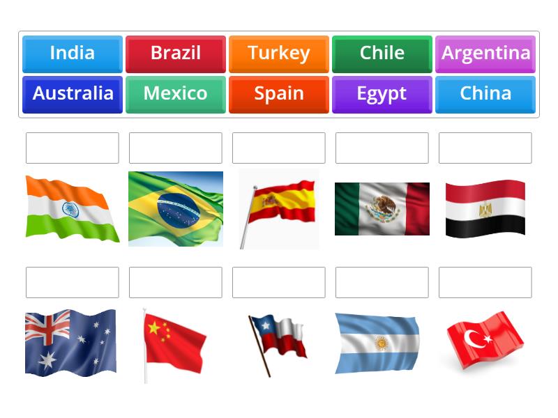 SM 3 Unit 8 - Flags of the World - Match up