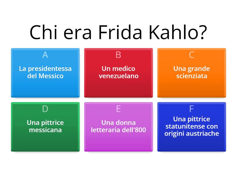 su Frida Kahlo - Quiz