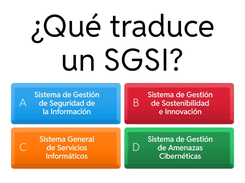 Juego conceptos ISO - Quiz