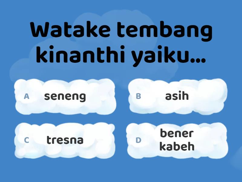 tembang kinanthi - Quiz