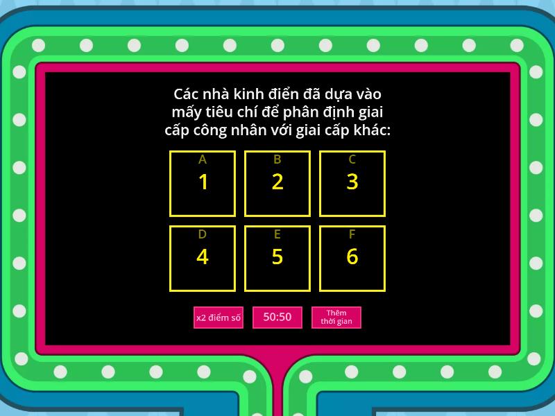 Minigame - Gameshow quiz