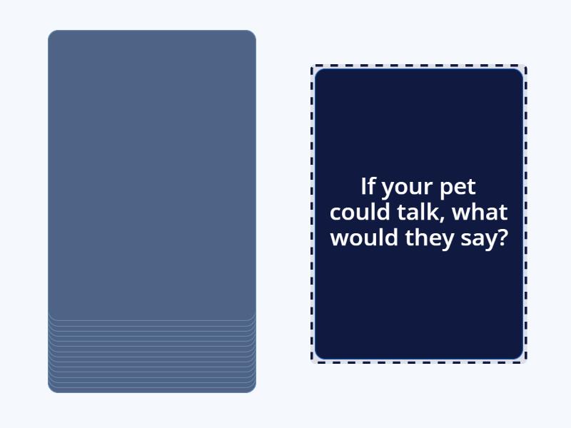 Questions for discussion - Speaking cards