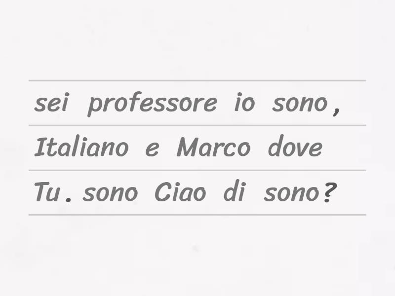 Lezione 1 - Unjumble