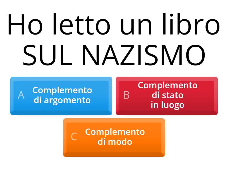Complementi - Quiz