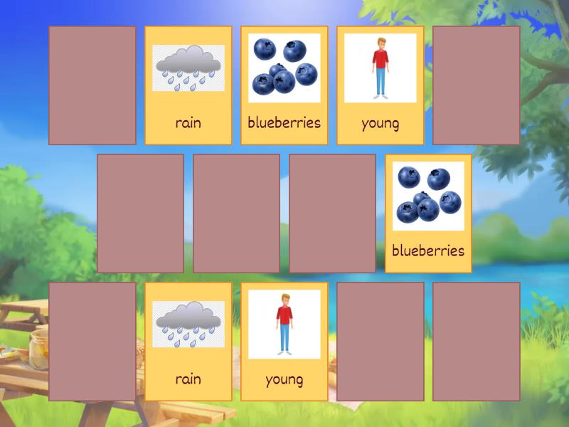 Memory game - Elmer the Patchwork Elephant - part 2 - MEIE - Matching pairs