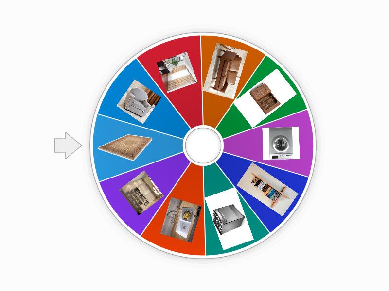 household objects + furniture - Spin the wheel