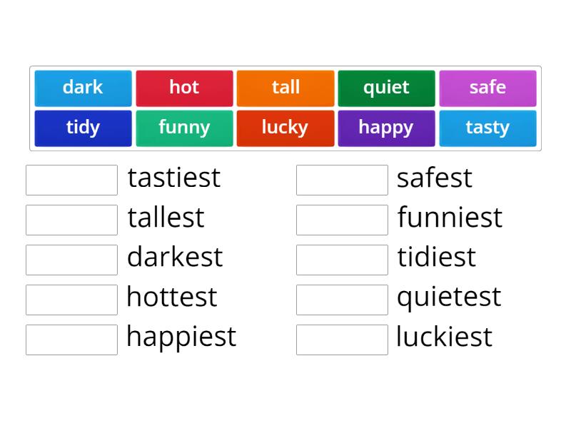 Suffix est - Match up