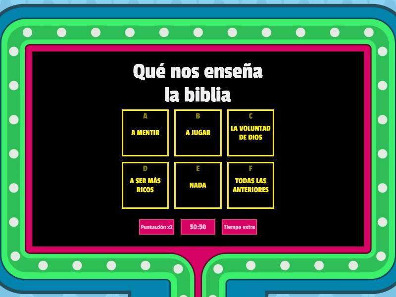 TRIVIA DE LA BIBLIA - Gameshow quiz