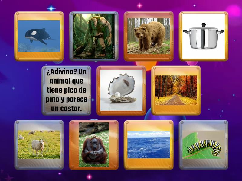 Vocabulario O o (Tarjetas interactivas) - Flip tiles