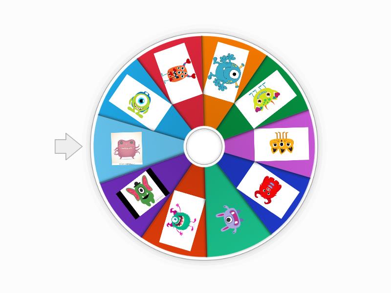 Monsters - Spin the wheel