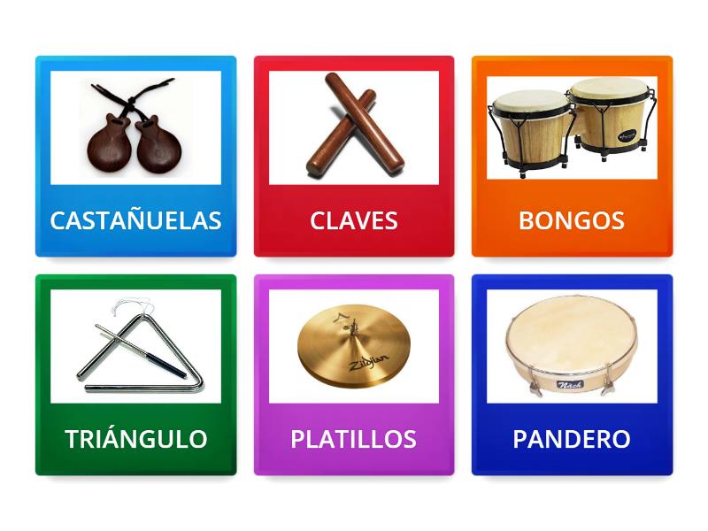 Instrumentos de percusión - Fichas giratorias