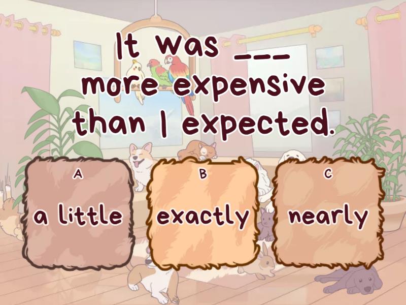 Modifying Comparative Adjectives - Quiz