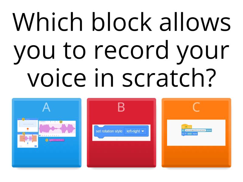 Sound Block in Scratch - Quiz