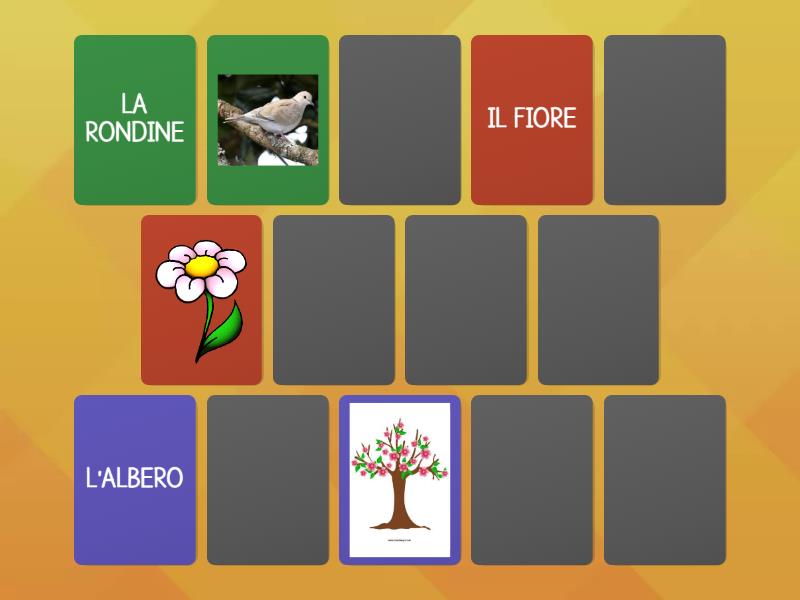 memory di primavera - Matching pairs