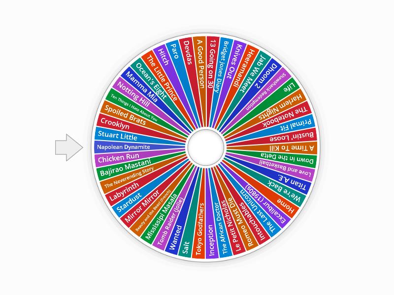 Movie Wheel - Spin the wheel