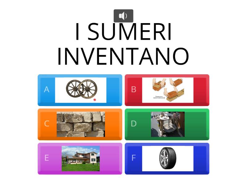 Le invenzioni dei sumeri - Quiz