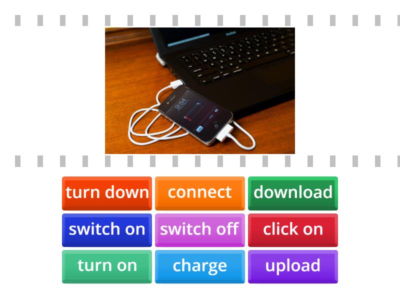 go getter 4 technology verbs - Find the match