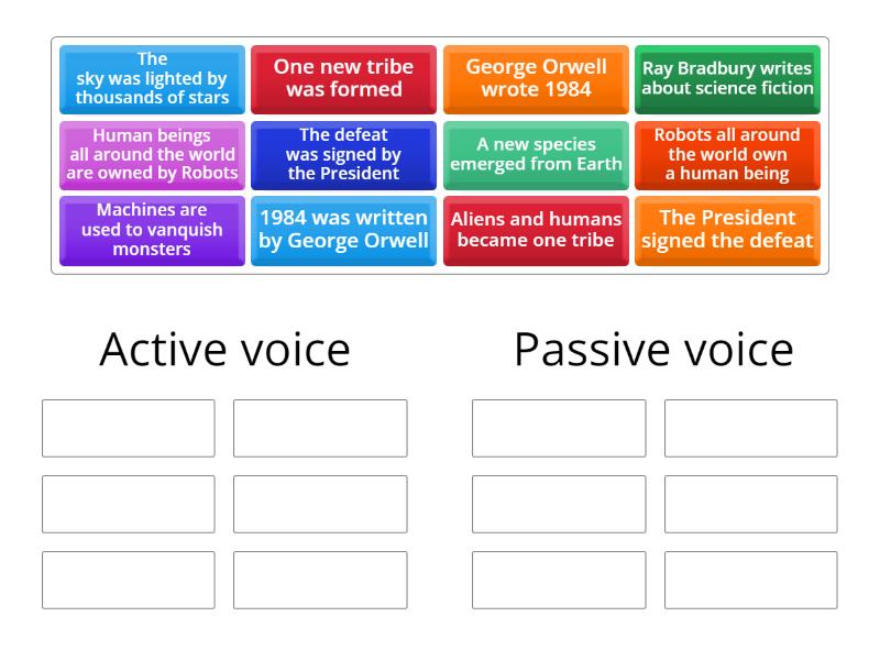 ACPB-I08-PASSIVE VOICE - Ordenar por grupo