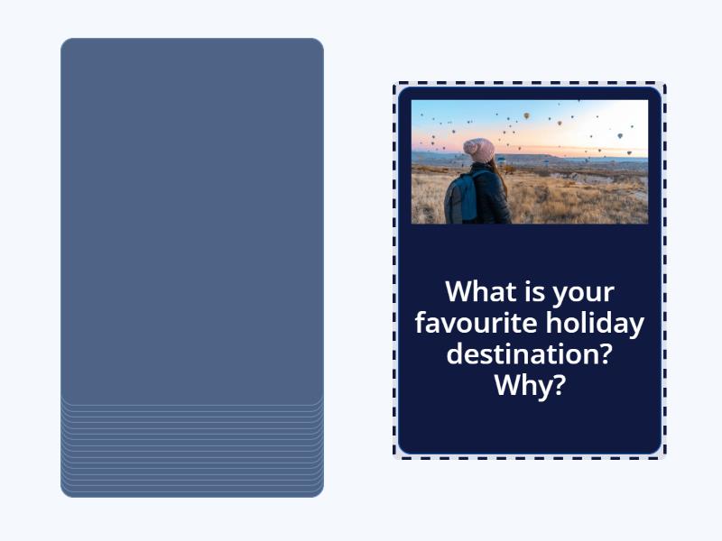 Let’s talk about TRAVEL - Speaking cards