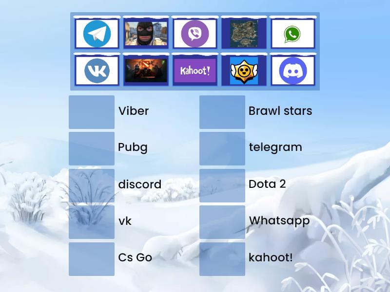 Match the pictures with the title - Match up