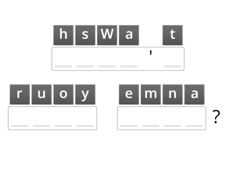 Presentation - Anagram