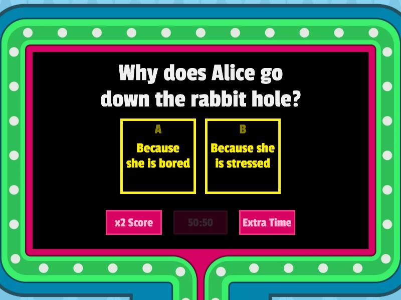 Alice in Wonderland - Gameshow quiz