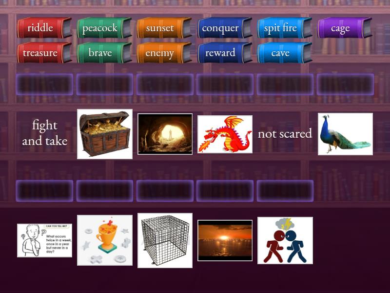 A slightly different dragon VOCABULARY - Match up
