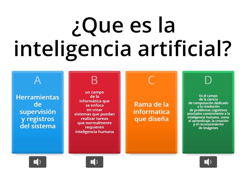 Inteligencia artificial. - Cuestionario