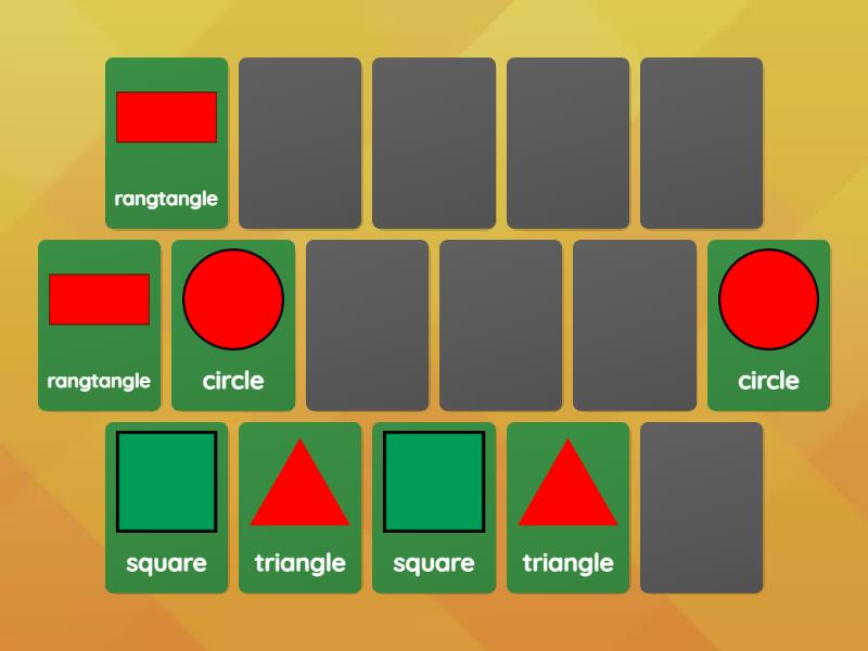 shapes pair - Matching pairs