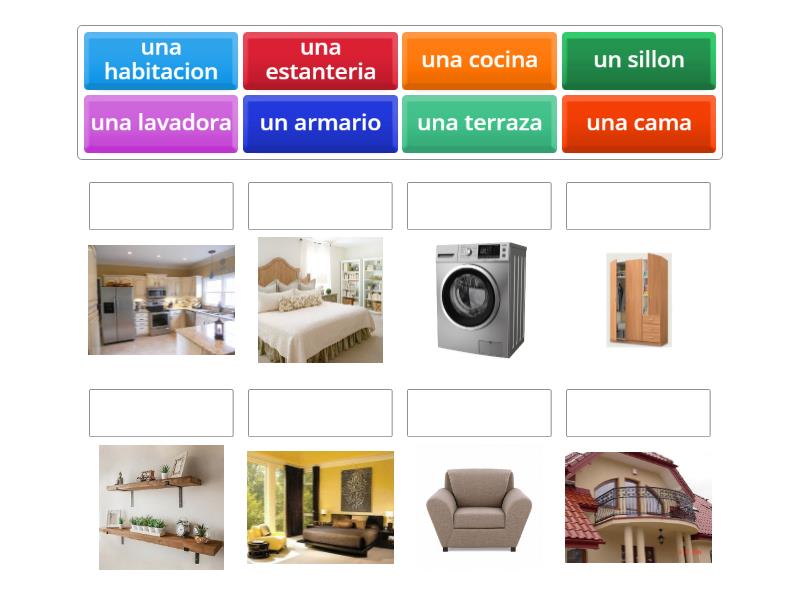 Mi casa vocabulario 2 - Match up