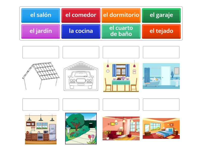 Las partes de la casa - Match up