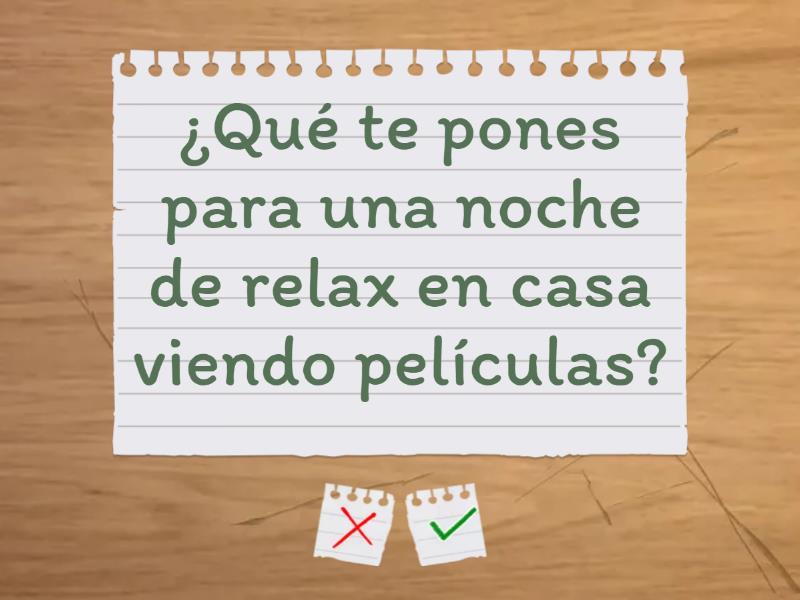 ¿Qué te pones...? Preguntas sobre la ropa - Flash cards