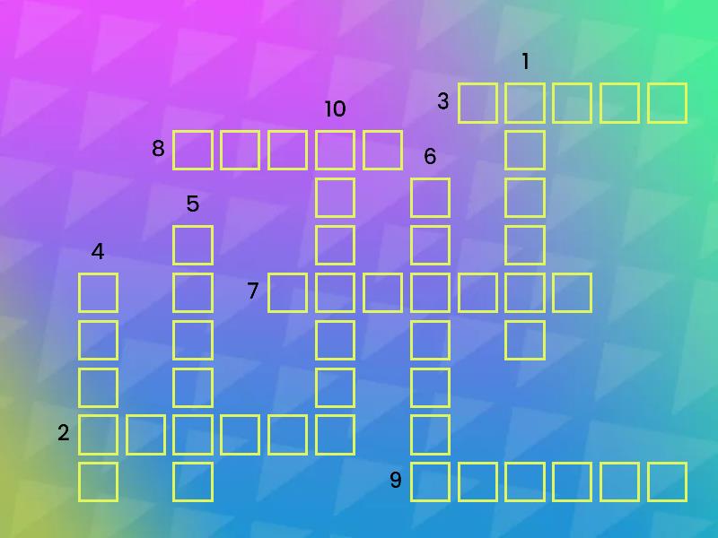 Verbos para cocinar - Crossword