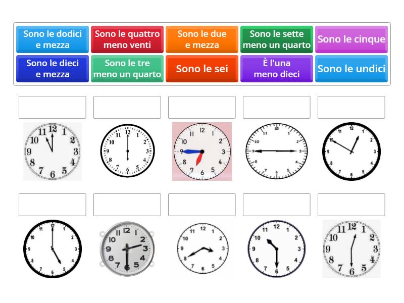 Che ore sono? - Match up