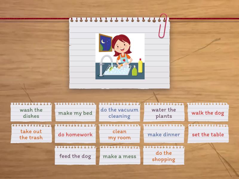 Household chores - Найди пару