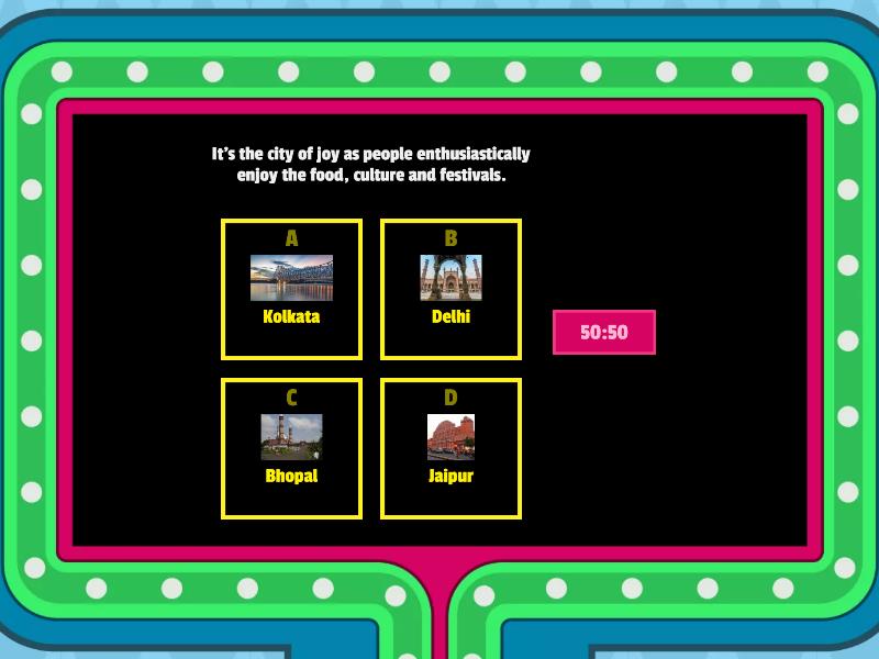 Round 1 (Multiple Choice Questions) - Gameshow quiz