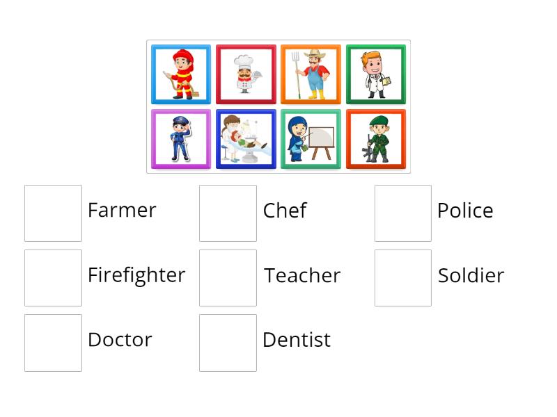 Matching The Occupation and its picture - Match up