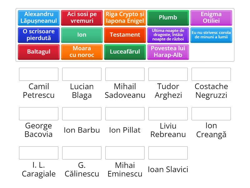 Opere BAC - Match up