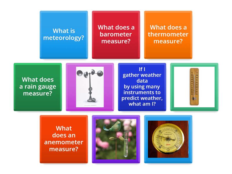 Weather Instruments Flashcards - Flip tiles