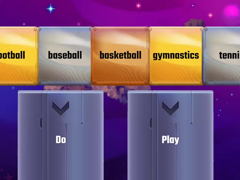 AS2. Unit 3. Do/Play - Speed sorting