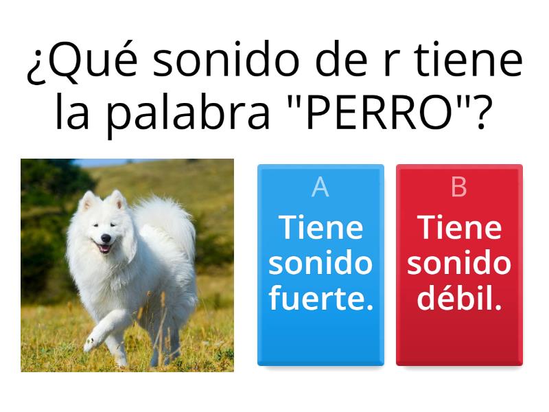 Aprendiendo el sonido de la "R" - Quiz