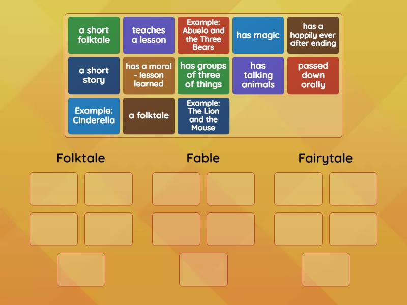 Folktale Sort - Group sort